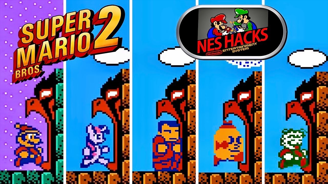 Super Mario Bros. 2 NES Hacks Comparison [Part 1] - YouTube