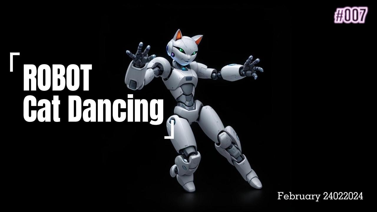 lucu dan seru kucing robot menari - YouTube