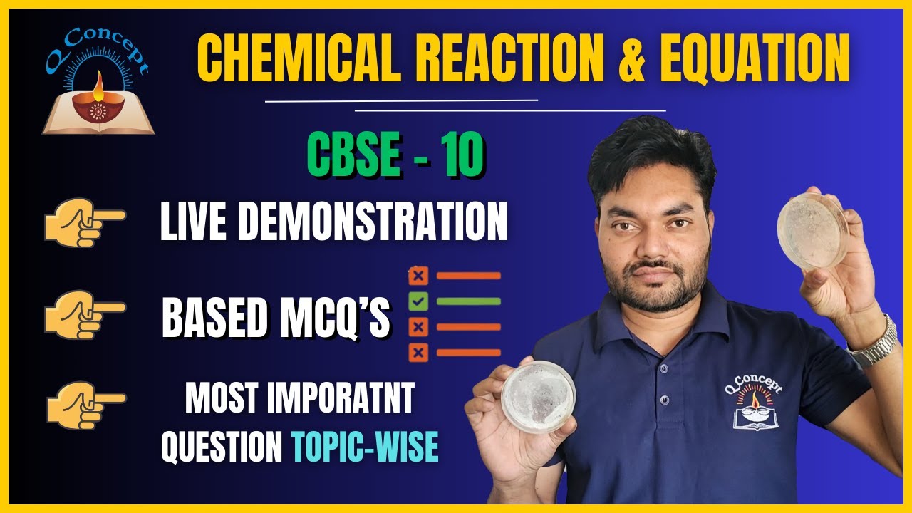 Chemical Reactions & Equations - Lecture 1 | Live Demonstration of ...