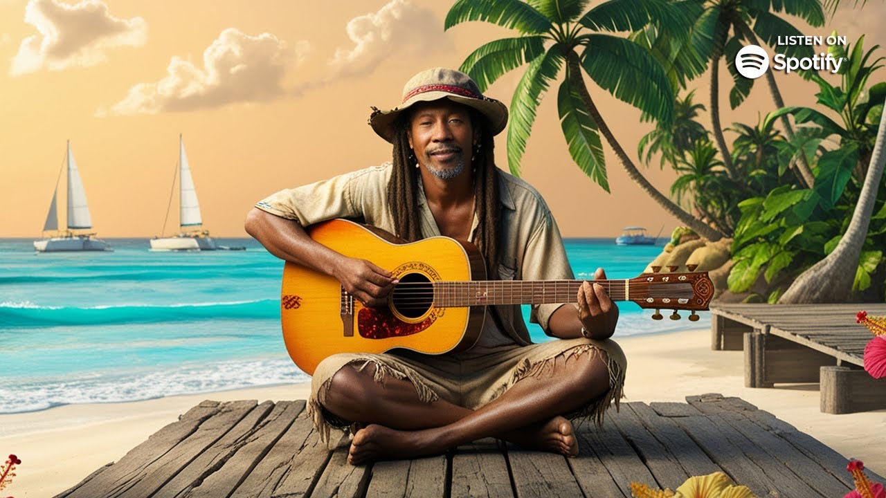 Tropical Moonlight Vibes 🌊🎸 Chill Reggae Instrumental - YouTube