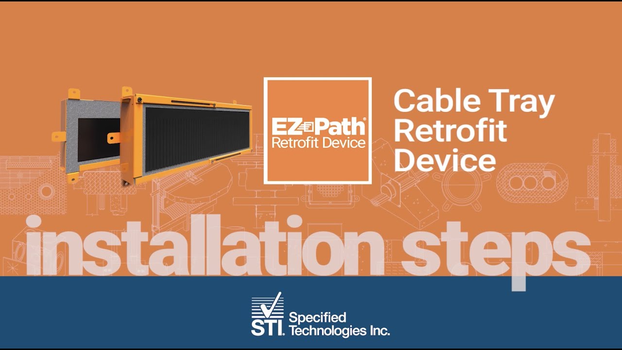 EZ Path Cable Tray Retrofit Device Installation - YouTube