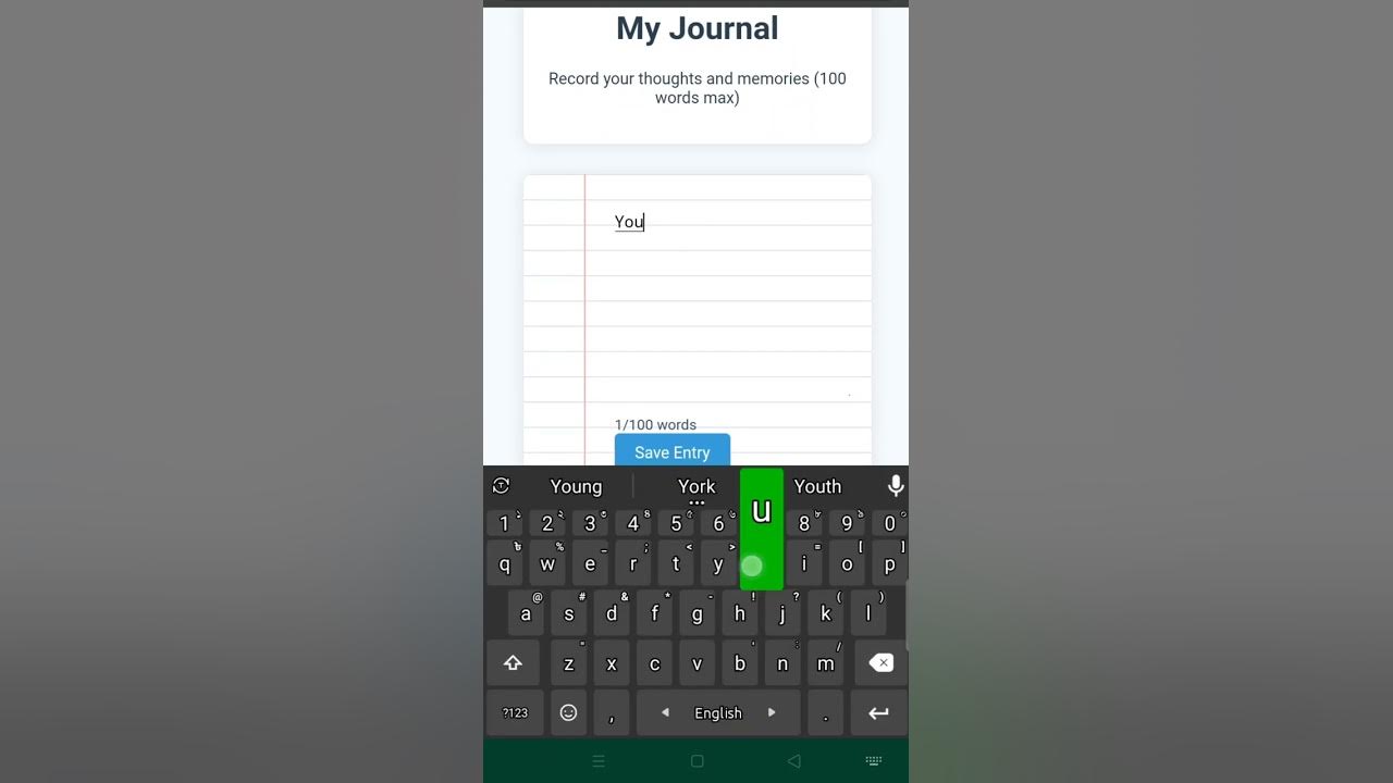 Journal Write and post #html #css #javascript - YouTube