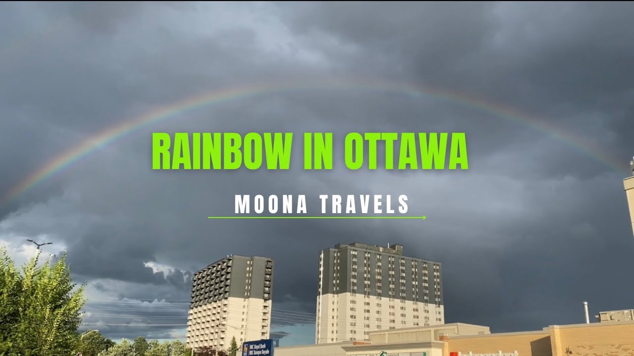 Rainbow in Ottawa/Full Rainbow/Beautiful Rainbow/ - YouTube