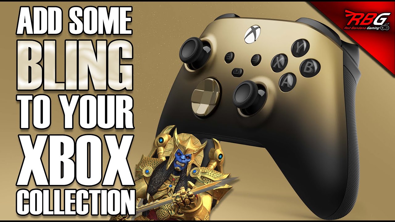 Time to Add Some New Bling to Your Xbox Controller Collection! Gold ...