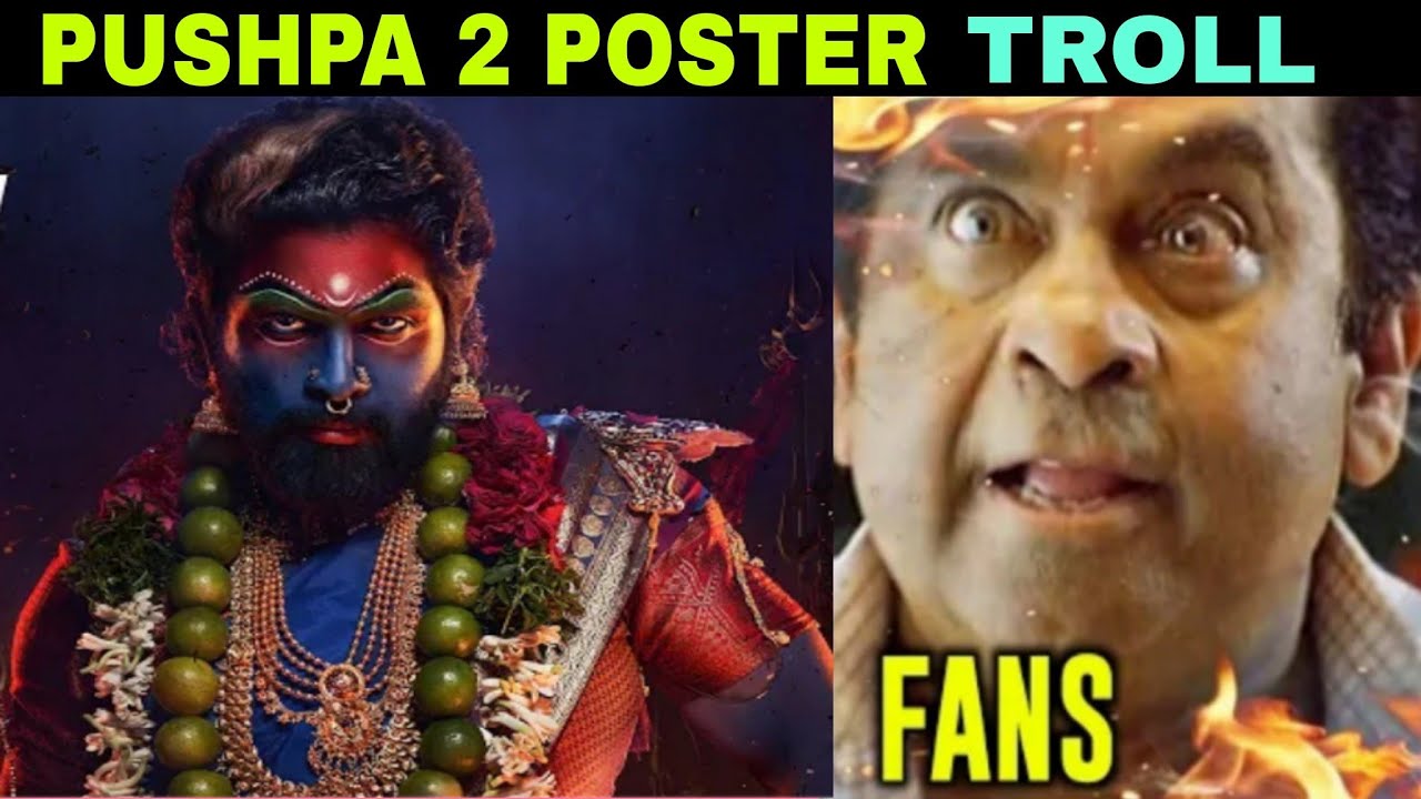 pushpa 2 poster teaser troll / pushpa 2 poster / allu arjun / rashmika ...