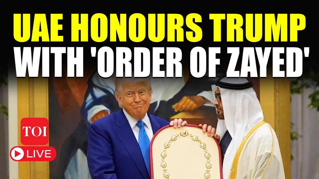 Trump In UAE LIVE | 'Order Of Zayed' Honour, Ceremonial Tea, State ...