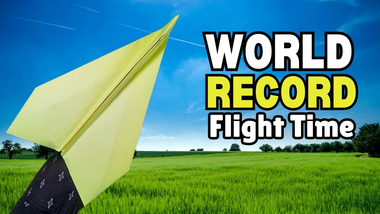 How to make paper plane fly so high | The World Best Paper Plane - YouTube