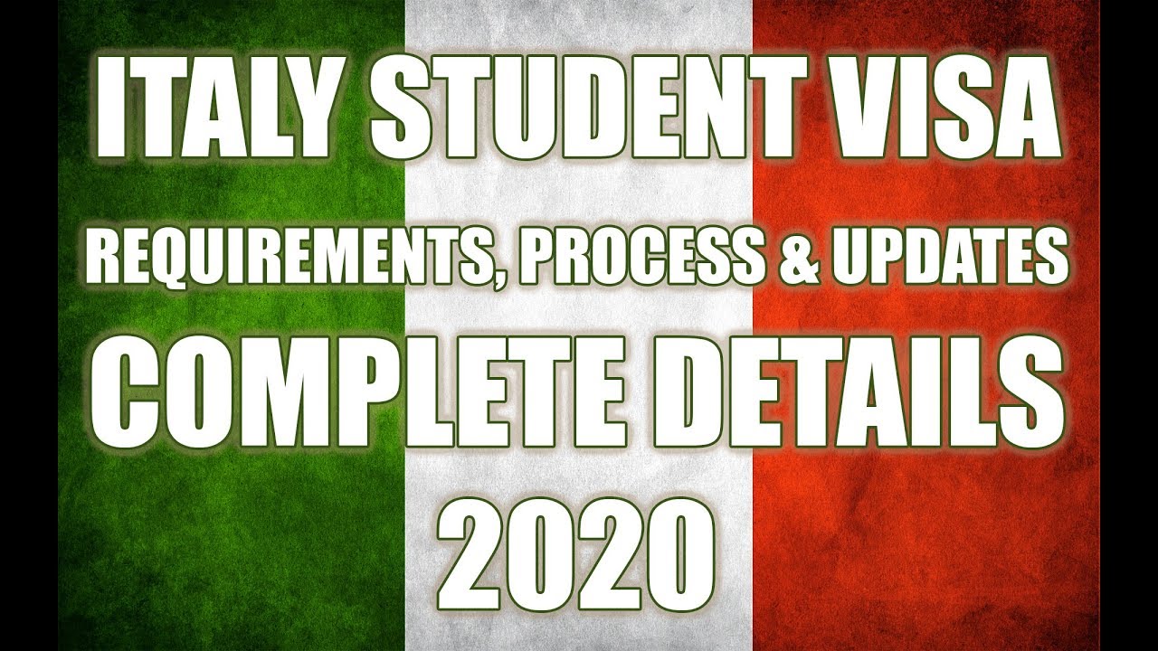 Italy Student Visa Requirements, Process & Updates | Study in Italy ...