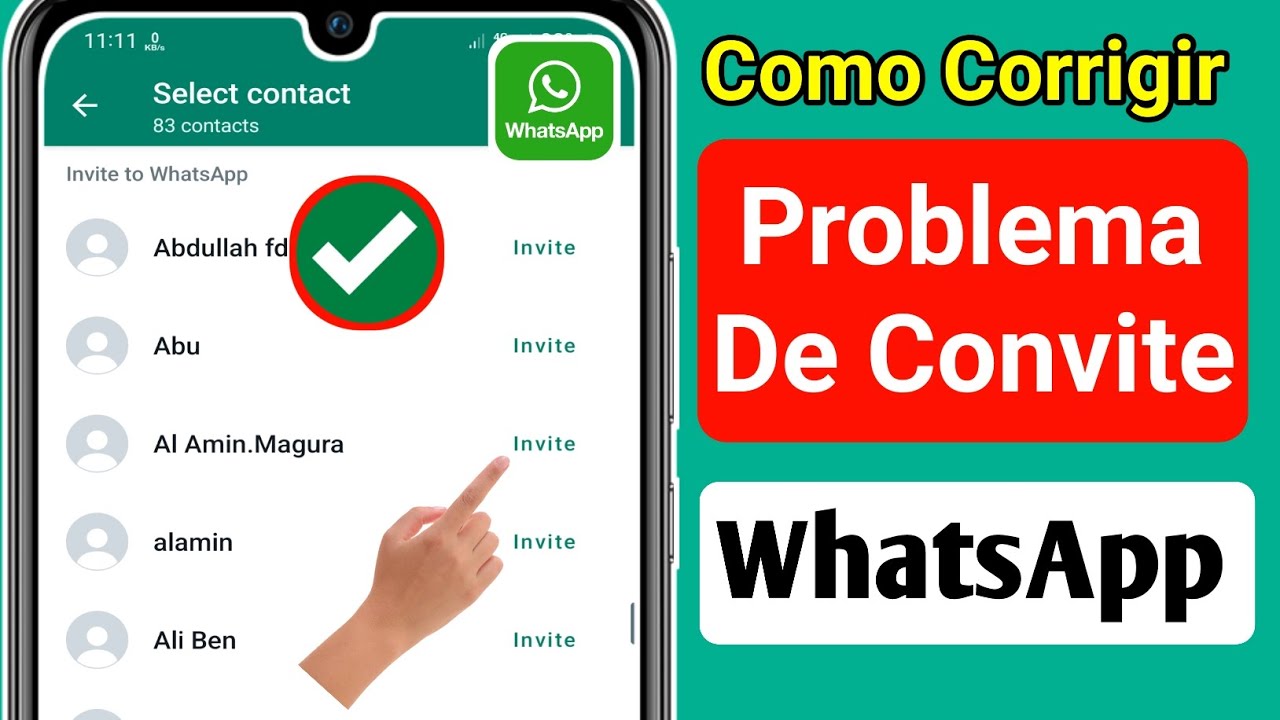 Como Corrigir O Problema De Convite No Whatsapp || Corrigir Problema De Convite Do Whatsapp Em ...