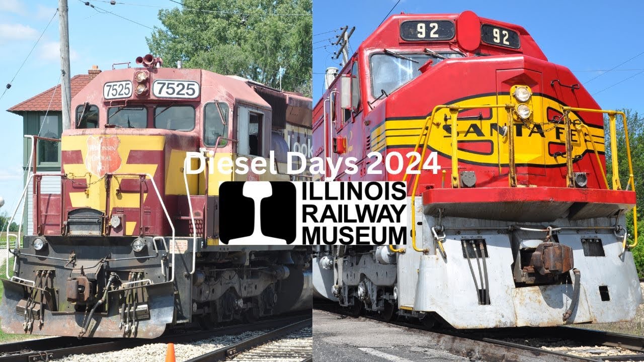 (8-11-24) Illinois Railway Museum Diesel Days 2024 - YouTube