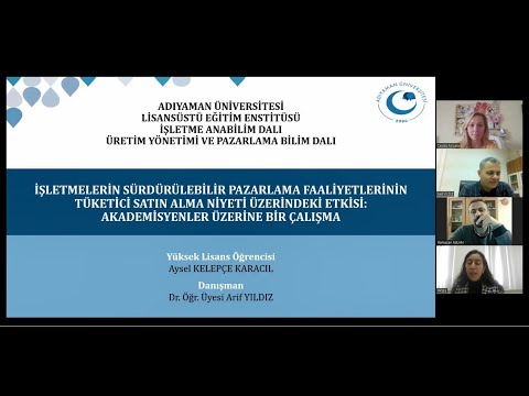 Aysel KELEPÇE KARACIL - YÜKSEK LİSANS TEZ SAVUNMASI