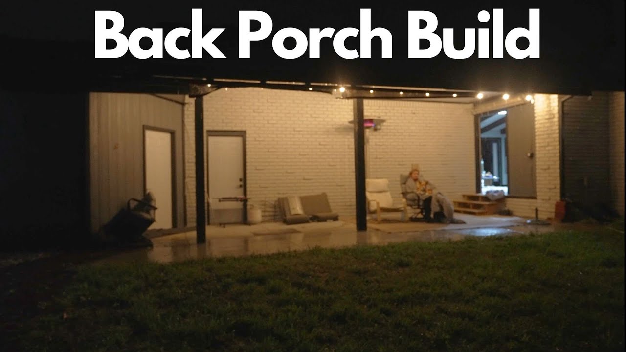 Building a Simple Back porch - YouTube