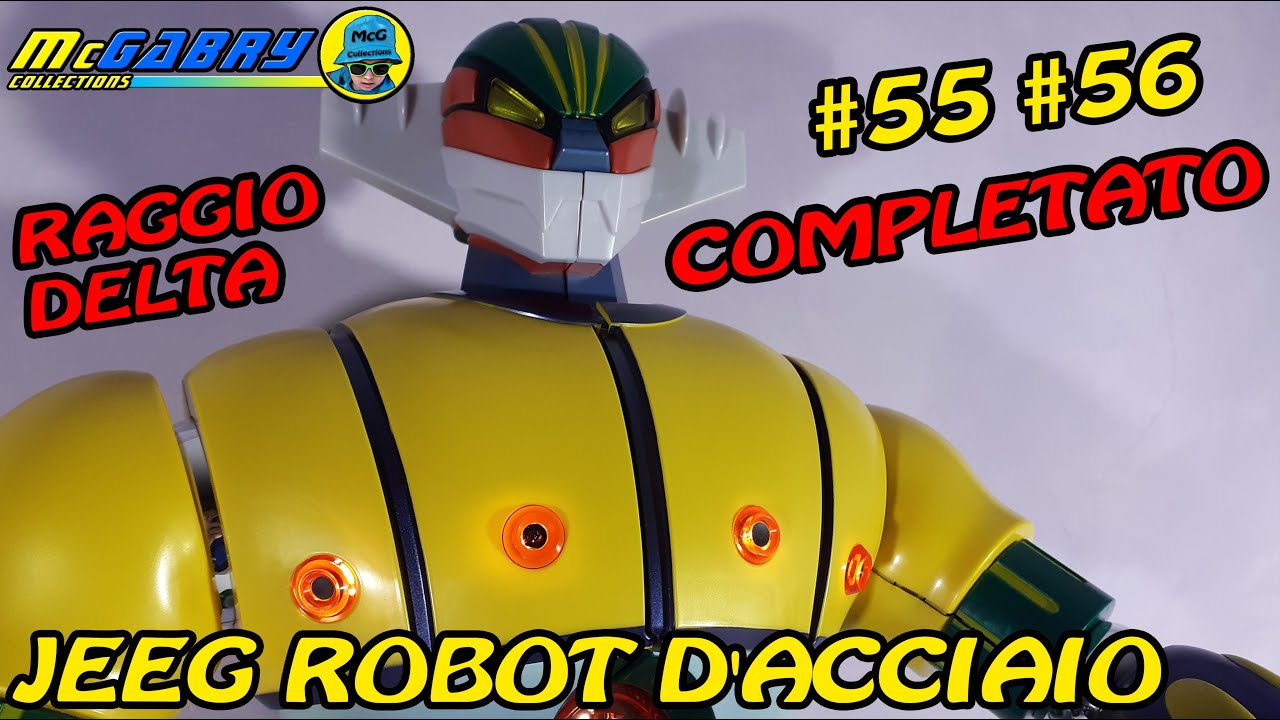 JEEG ROBOT D'ACCIAIO N.55 E 56 DA COSTRUIRE-RAGGIO DELTA E ...