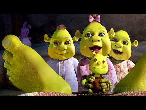 Los bebés de Shrek son los MÁS TIERNOS | Shrek para siempre Escenas más divertidas 🌀 4K