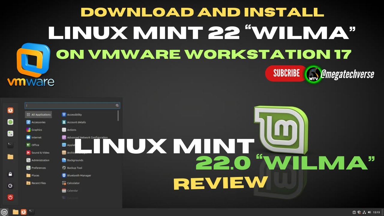 Linux Mint 22 : Download And Install on VMWare Workstation and Review || Linux Mint Wilma 2024 ...