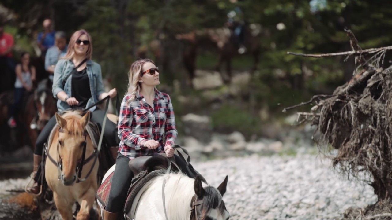 Banff Horseback Riding with Banff Trail Riders - YouTube