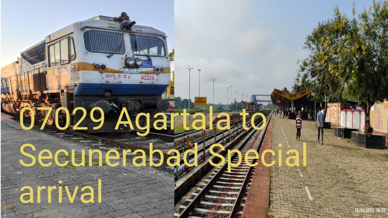 07029 Agartala to Secunerabad Special arrival new Karimganj# ...