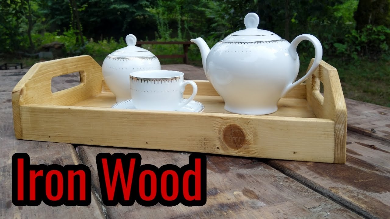 Scrap wood projects//DIY Serving Tray#scrapwood #servingtray - YouTube