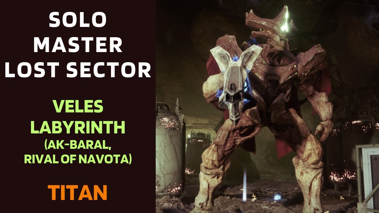 SOLO Master Lost Sector VELES LABYRINTH with Titan [Destiny 2] - YouTube