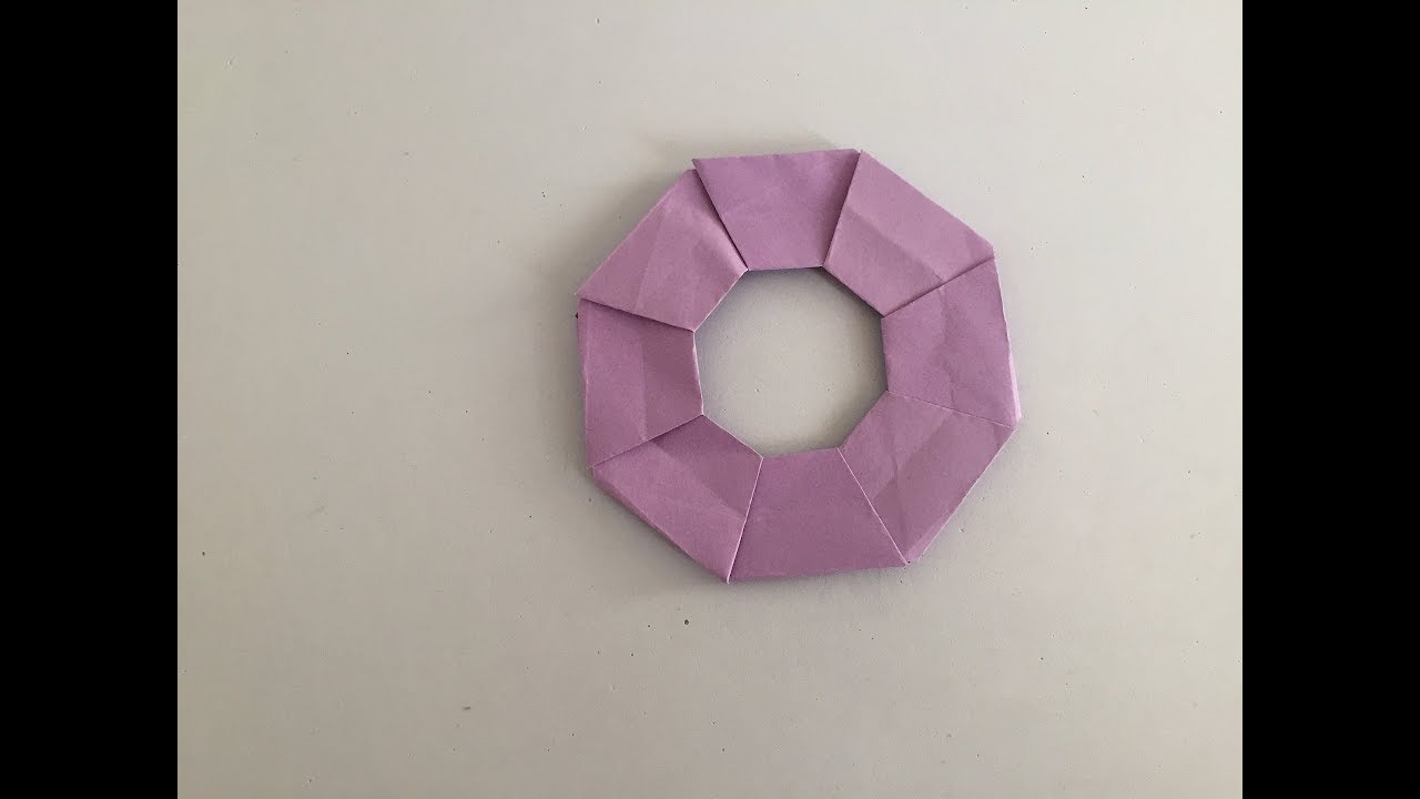 折纸 环形 Origami paper frisbee พับกระดาษ รอบ종이 접기、折り紙、 оригами - YouTube