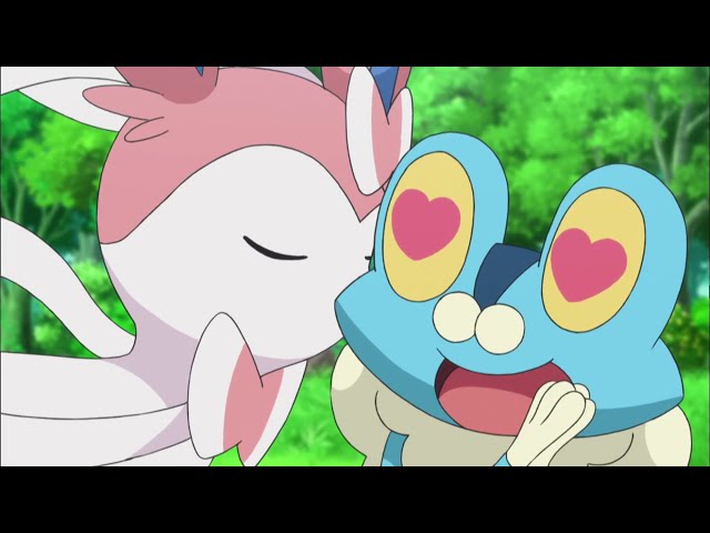 Emolga And Pikachu Kiss