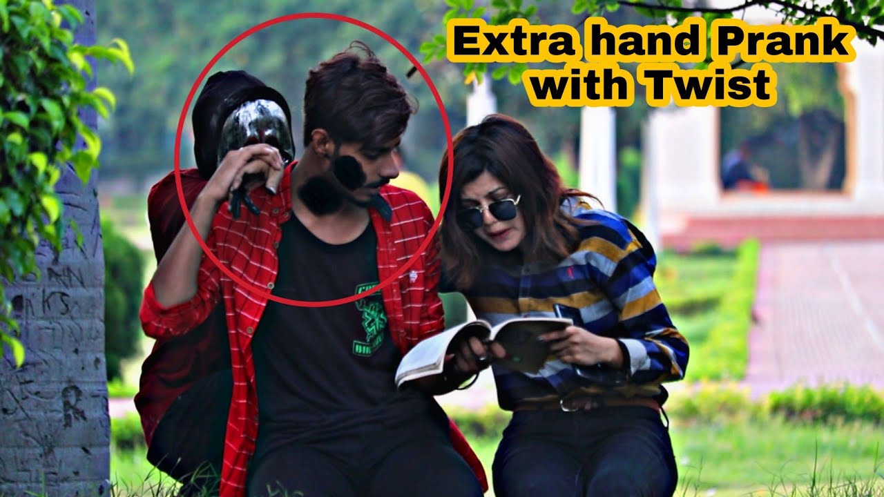 Extra hand on Shoulder Prank | part 1 | BY PAPI PRANKS - YouTube