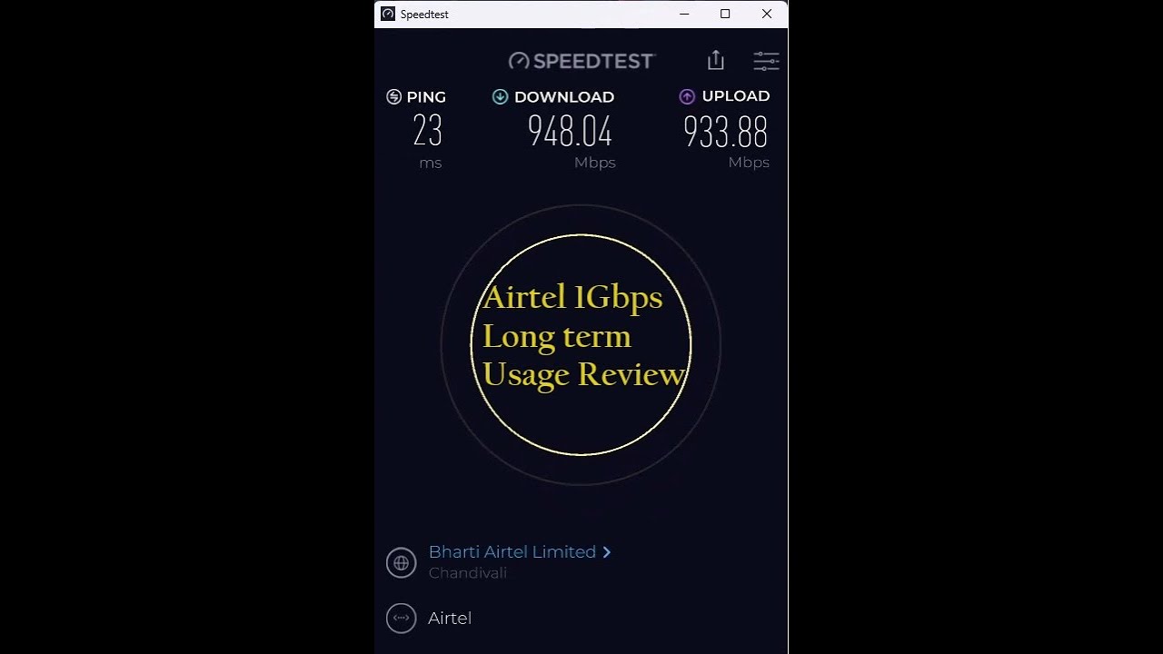 Airtel Extreme Fiber 1 Gbps Long-Term Review - YouTube