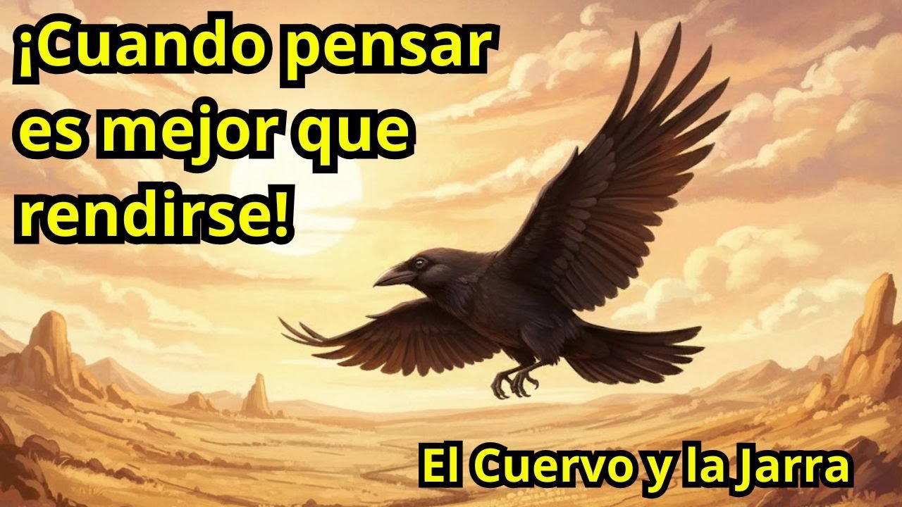 El Cuervo y la Jarra 🐦💧 | Cuento Infantil para Dormir | Fábula de Esopo ...