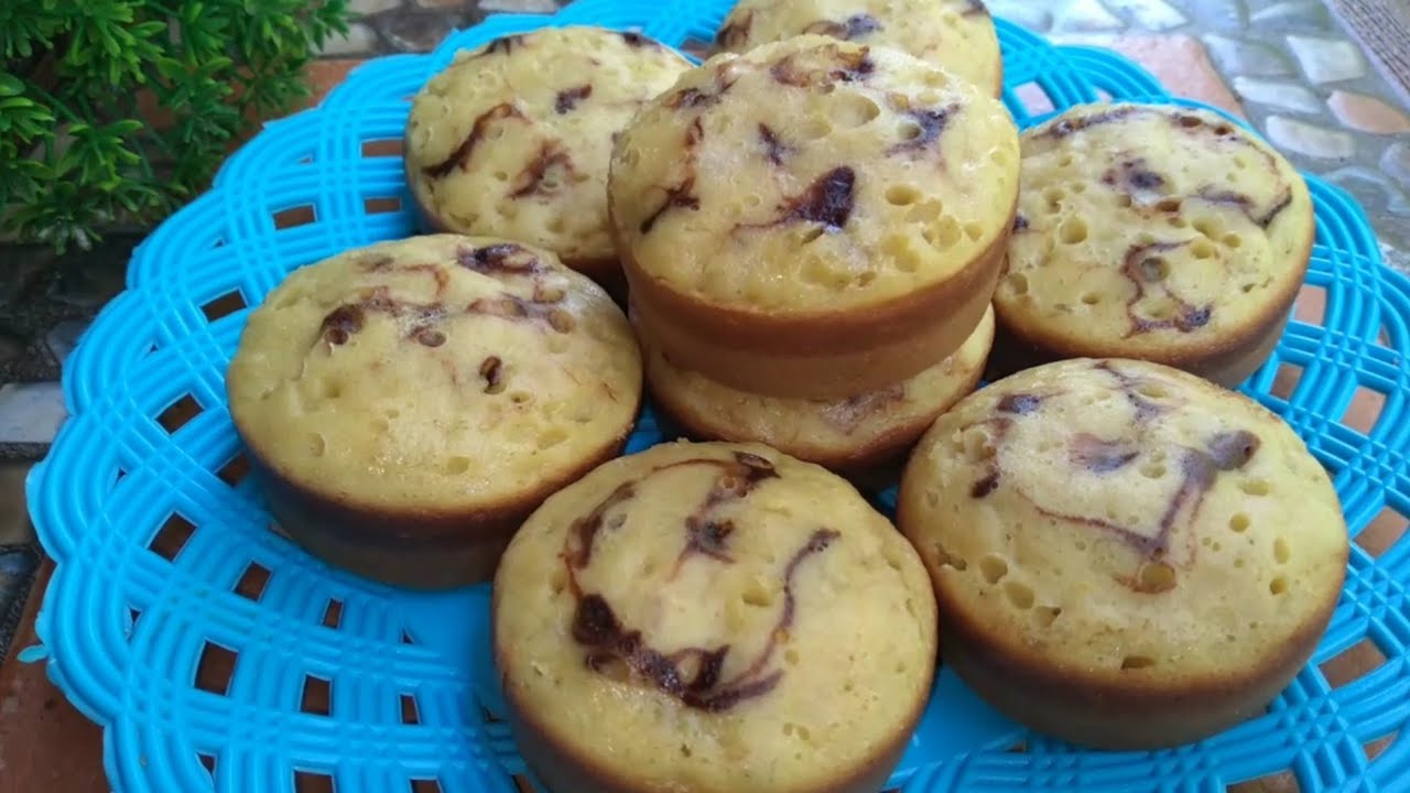 RESEP BOLU PISANG TEFLON MINI TAKARAN SENDOK - YouTube