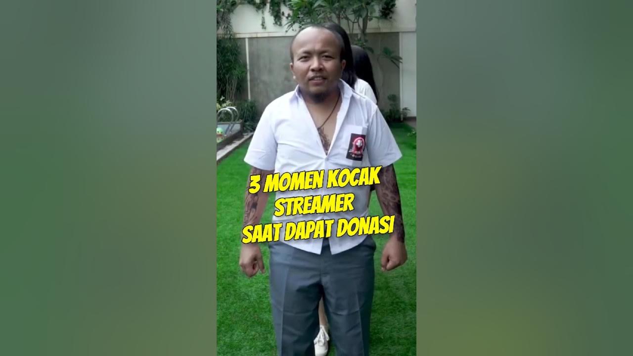 3 momen kocak streamer saat dapat donasi #shorts - YouTube