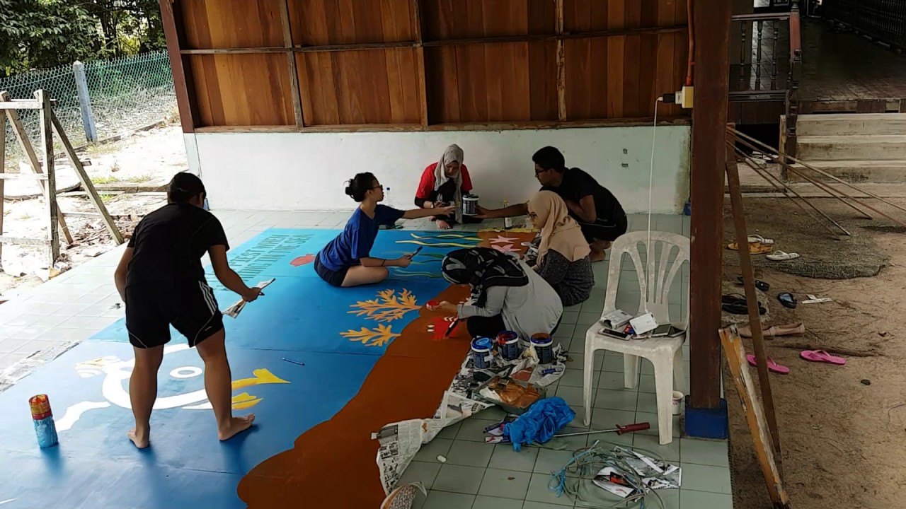 Project Penyu 2017 - Time Lapse Mural Painting - YouTube