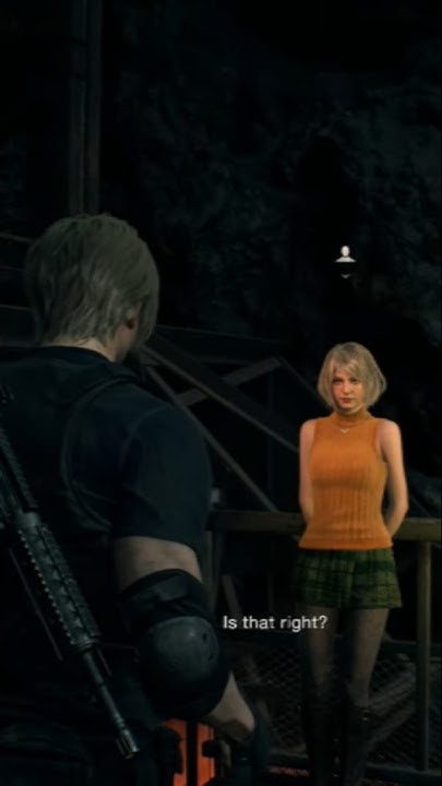 Ashley flirting with Leon Resident Evil 4 Remake #shorts #leon #ashley #flirting #gameplay # ...