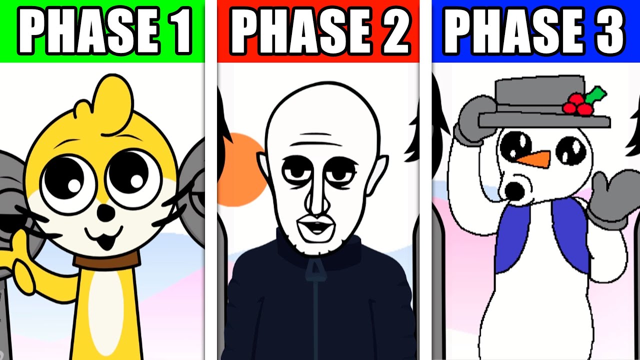 Incredibox Fiddlebops Phase 1 VS Phase 2 VS Phase 3 - YouTube