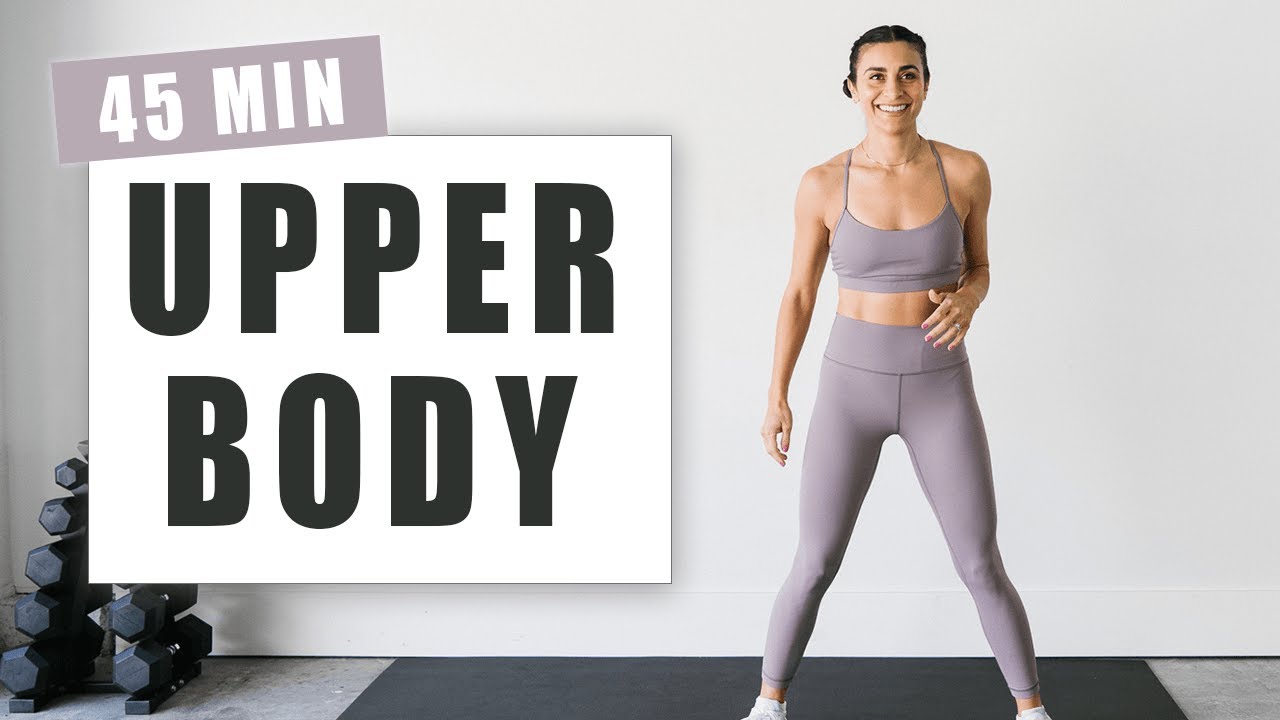 Complete Upper Body, Core + Cardio Workout | Warm up + Cool Down ...