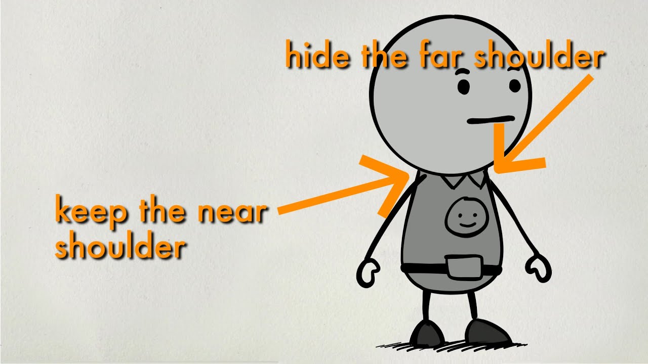 Drawing a Character Turned (3/4 view) + adding Depth (Easy-ish) - YouTube