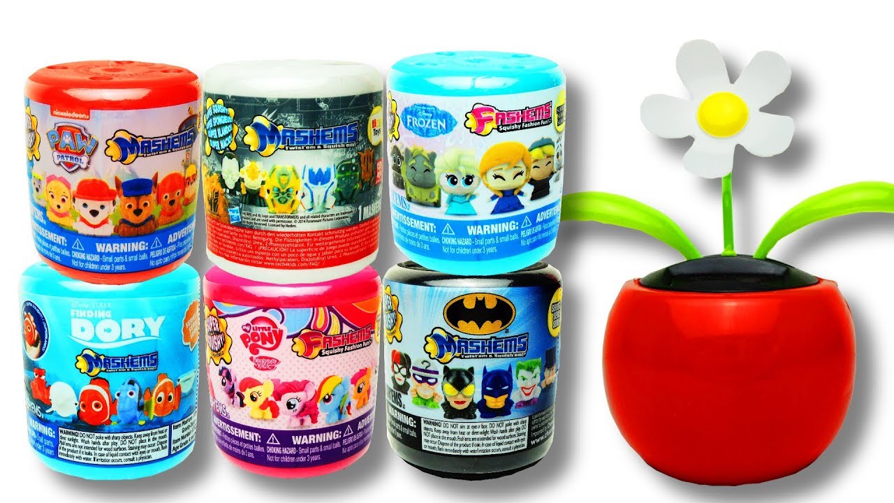 Mashems Fashems Toys Opening Paw Patrol Disney Frozen Batman Dory ...