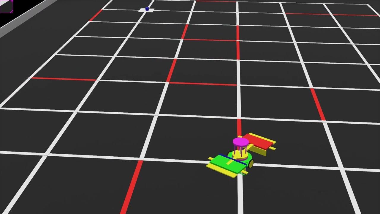 Webot maze solving robot simulation recording ||#webot - YouTube