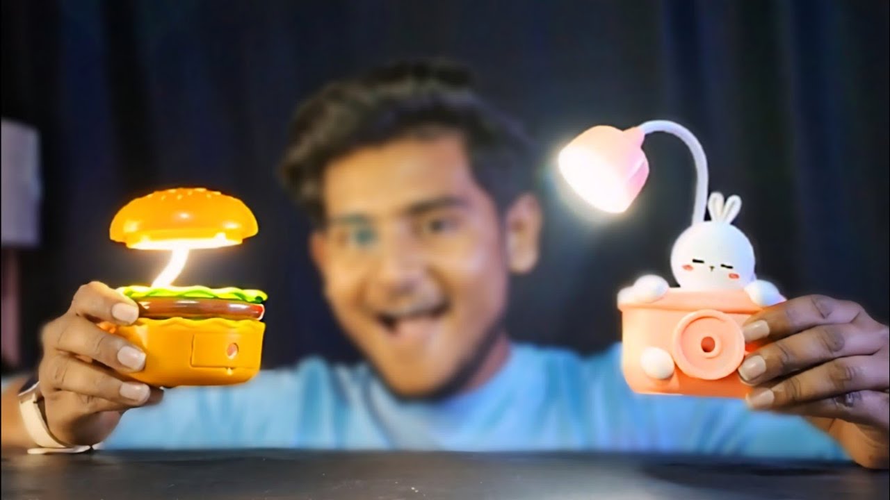 Coolest Camera & Burger Shaped Lamps | Cute & Best table lamp for study ...