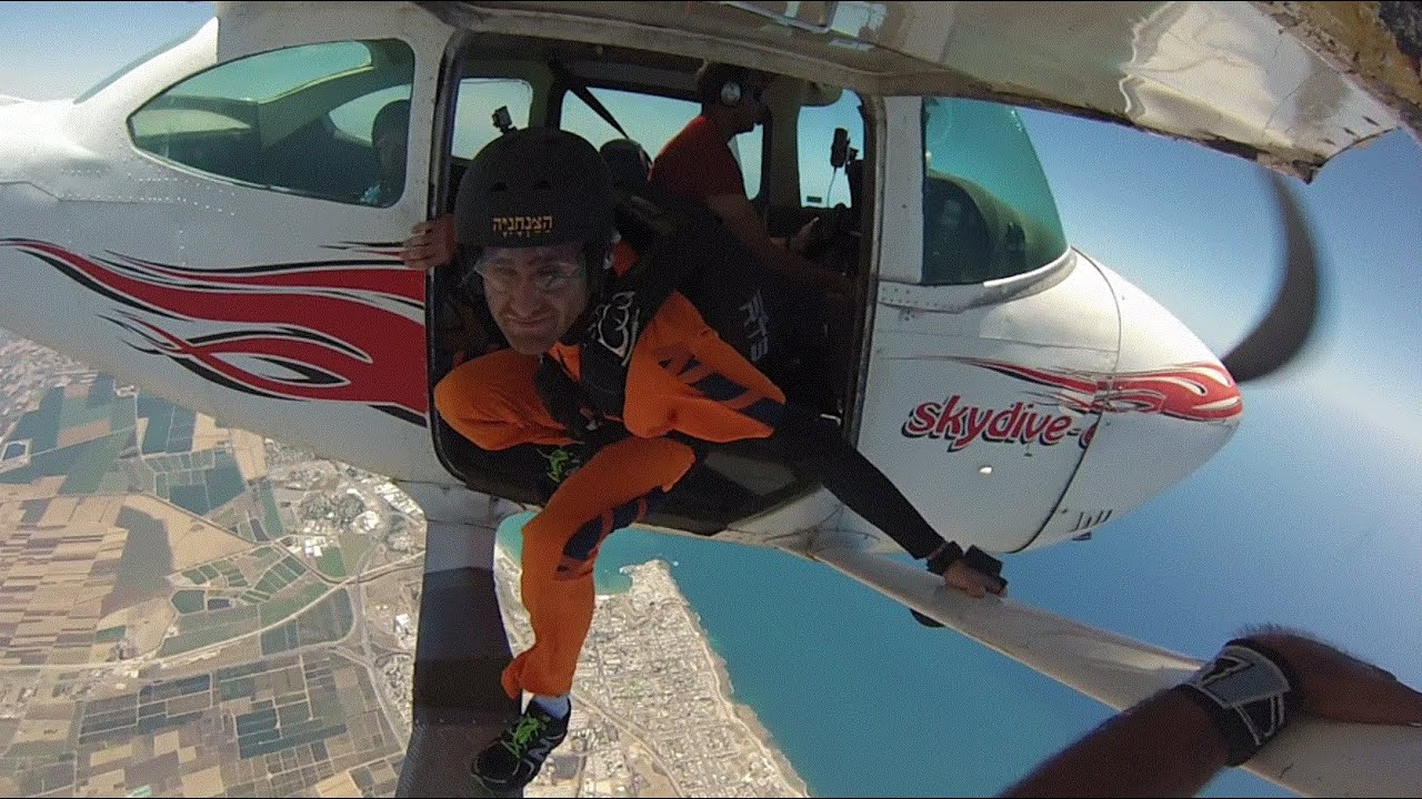 My full AFF Skydive Course 1-7 jumps in Israel - YouTube