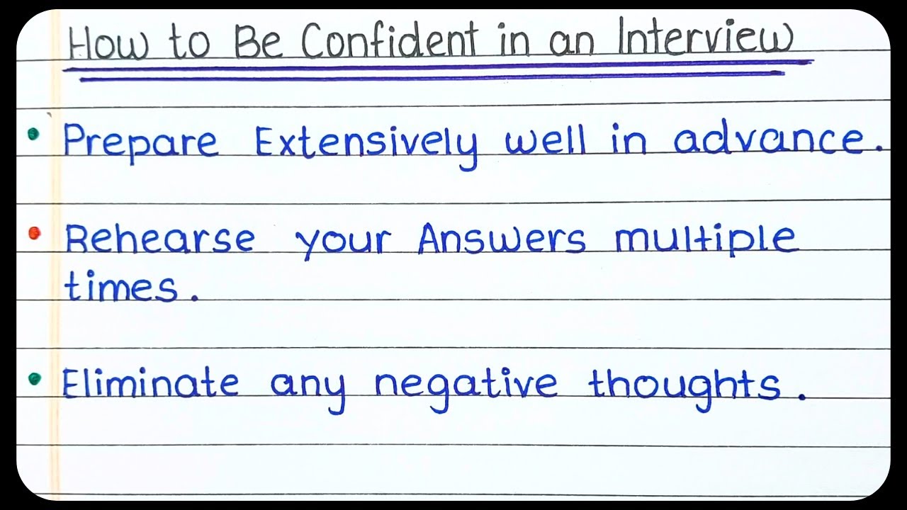 How to be confident in interview | Interview Tips,Communication Skills ...