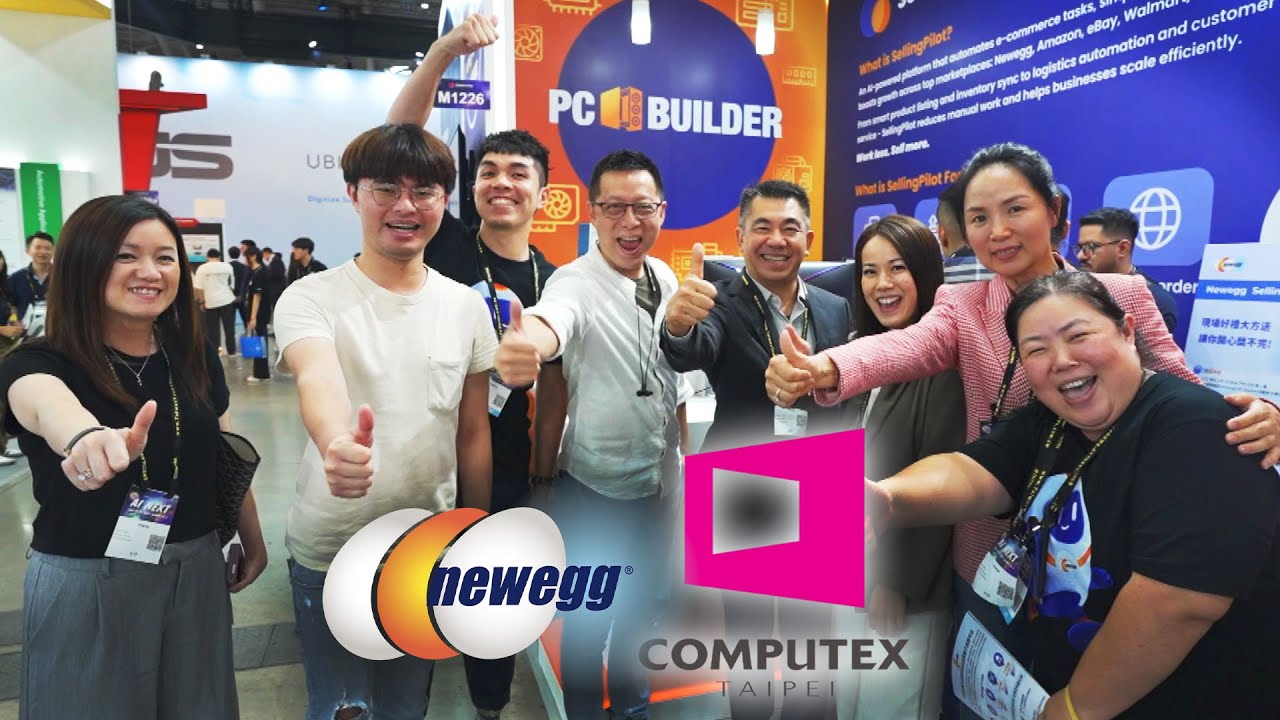 Check Out the Amazing Newegg Booth at Computex 2025 - YouTube
