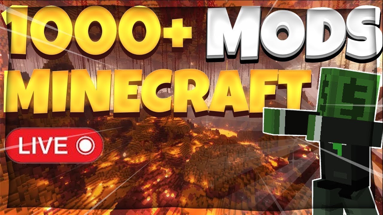 LIVE - 100 DAYS IN THE 1000 MOD MINECRAFT MODPACK!! [RECORDING] - YouTube
