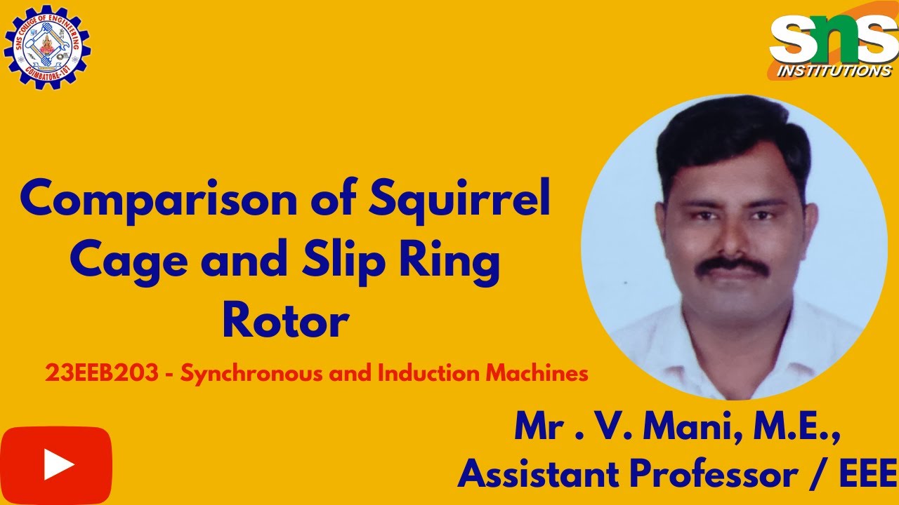 Comparison of Squirrel Cage & Slip Ring Rotor | Synchronous & Induction ...