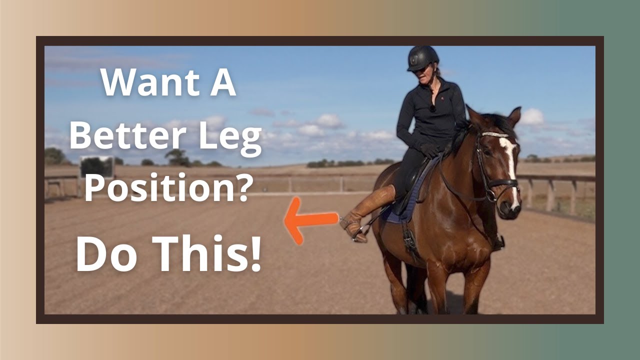 Horse Riding Lessons | How To Get A Good Leg Position - YouTube