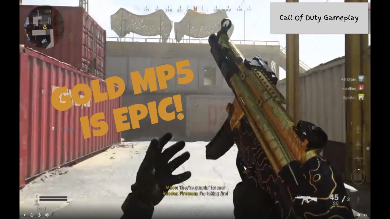 Call of Duty Gold MP5 gameplay - YouTube