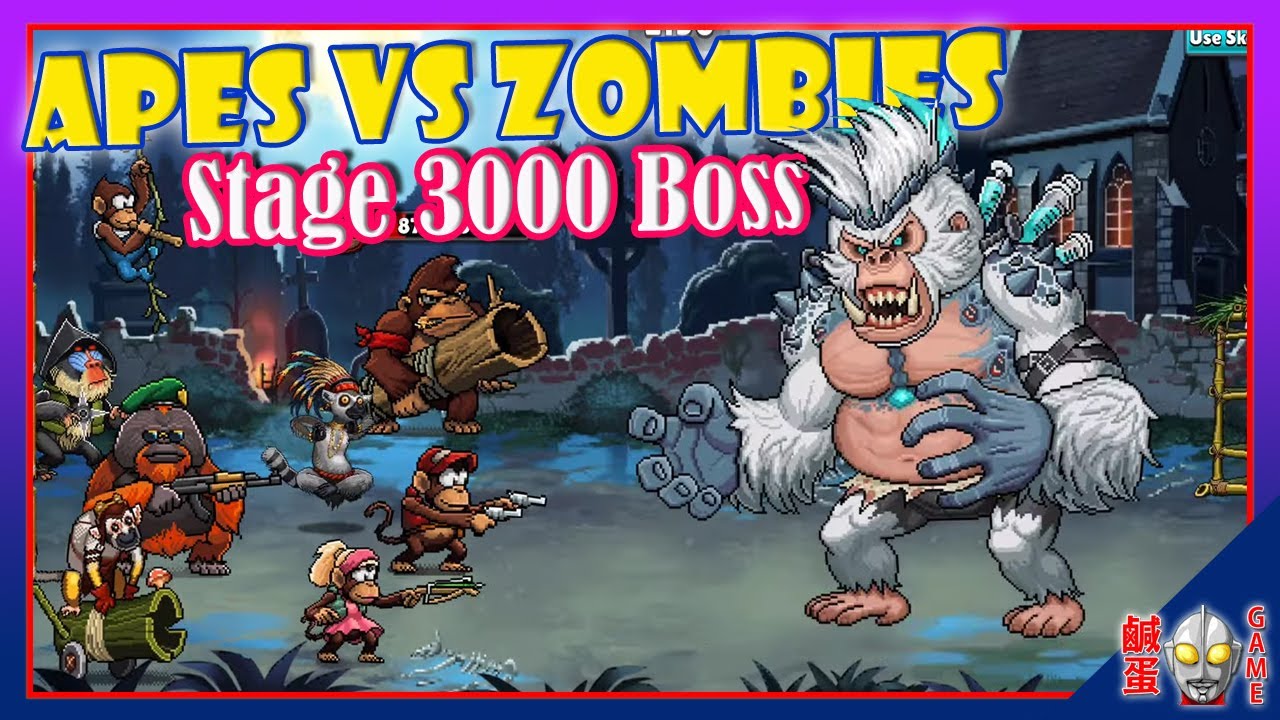 【Apes vs Zombies】 Stage 3000 Boss - YouTube