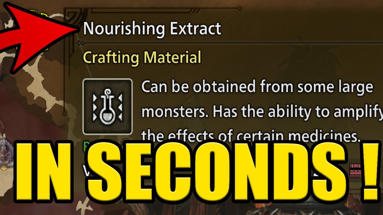 WHERE to FIND NOURISHING EXTRACT in MONSTER HUNTER WILDS - YouTube