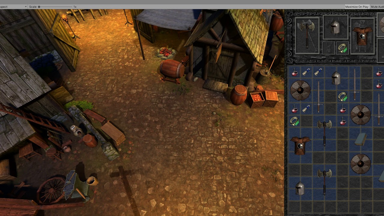 Diablo-like multicell inventory system in Unity3d - YouTube