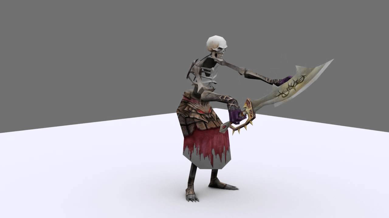 Skeleton Death Animation - YouTube