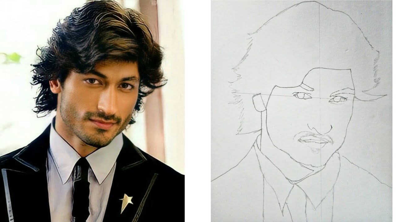 How to draw Vidyut Jamwal For art Competition of Parth Thakur Arts ...
